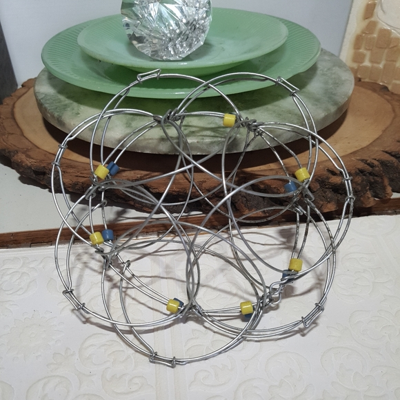 Vintage | Games | Vintage Wire Mandala Beaded Stress Relief Meditation ...